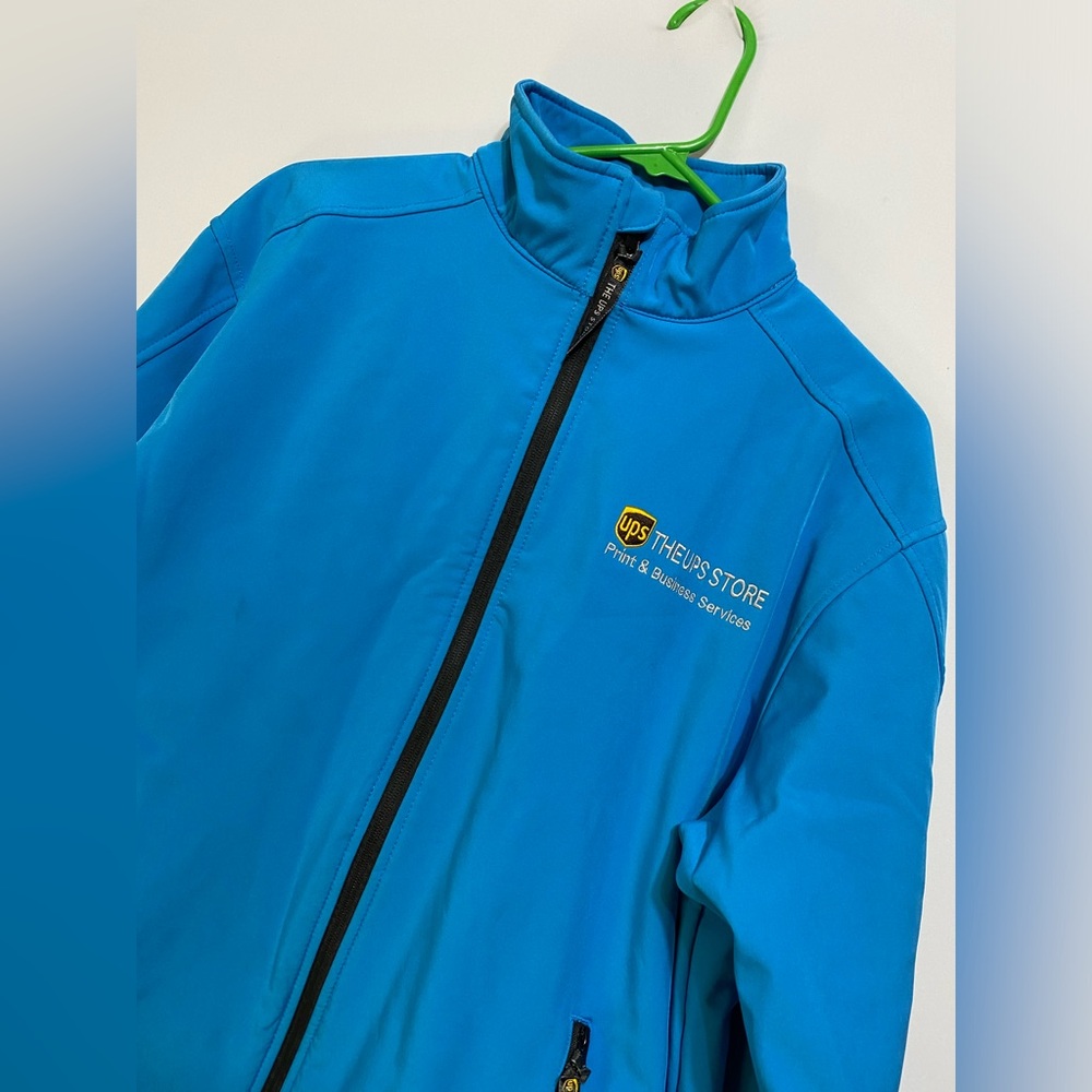 Ups Store Jacket Mens Blue Employee Uniform Full Zip … - Gem